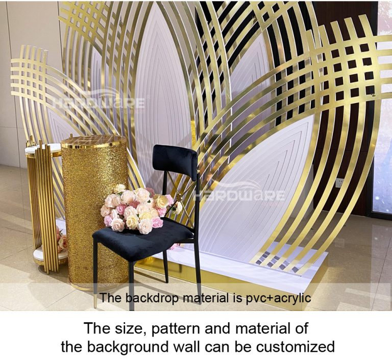 Customized Stage PVC Lotus Pattern Backdrop Design