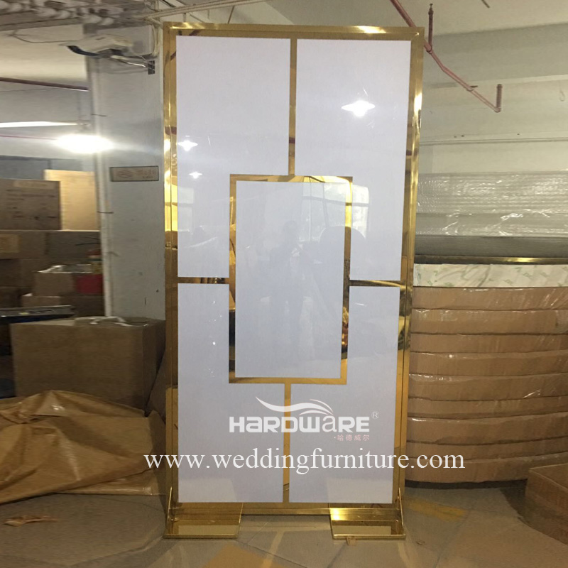 different pattern event used carved gold stainless steel metal wall divider