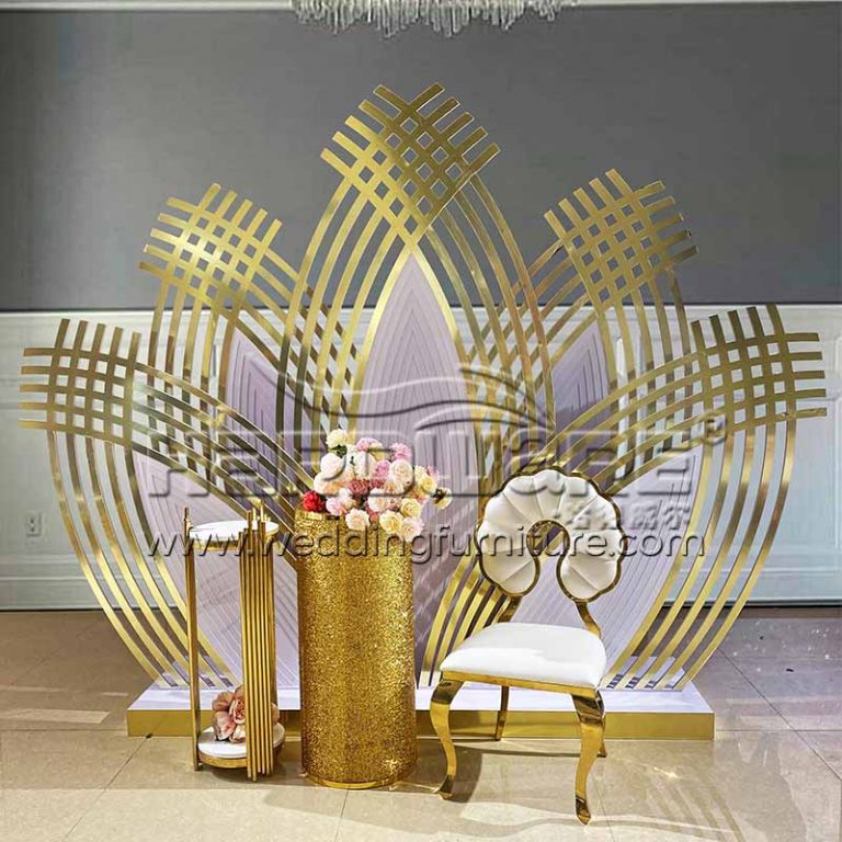 Customized Stage PVC Lotus Pattern Backdrop Design