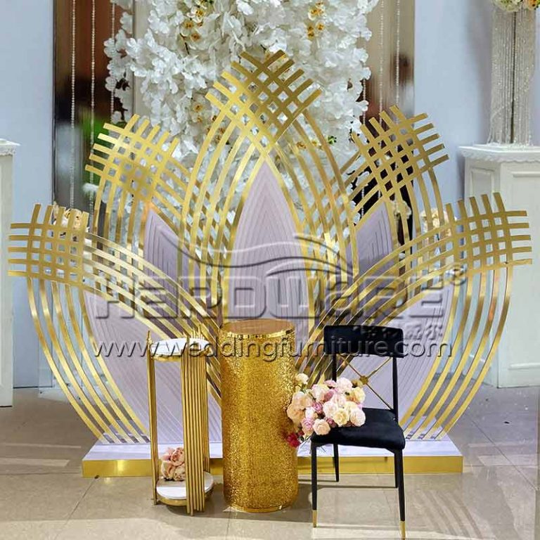 Customized Stage PVC Lotus Pattern Backdrop Design