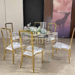 Rectangle Transparent Acrylic Wedding Table