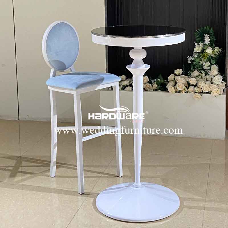 Velvet bar stools round back for nightclub-Wedding Furniture