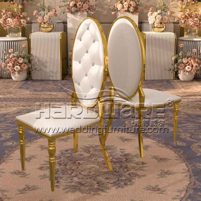 Wedding Chair Bride Groom Use High Back Design