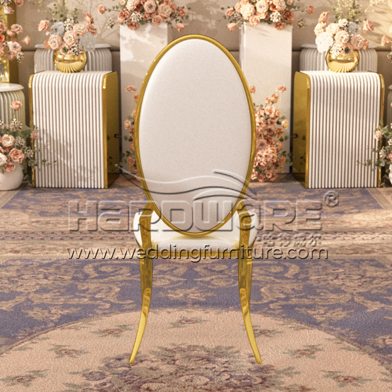 Wedding chair bride groom use high back design