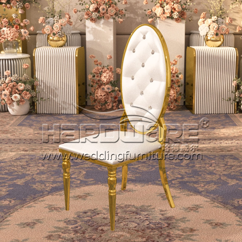 Wedding chair bride groom use high back design