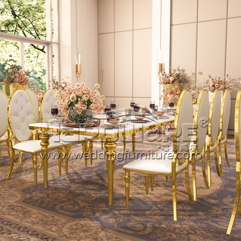 Wedding chair bride groom use high back design