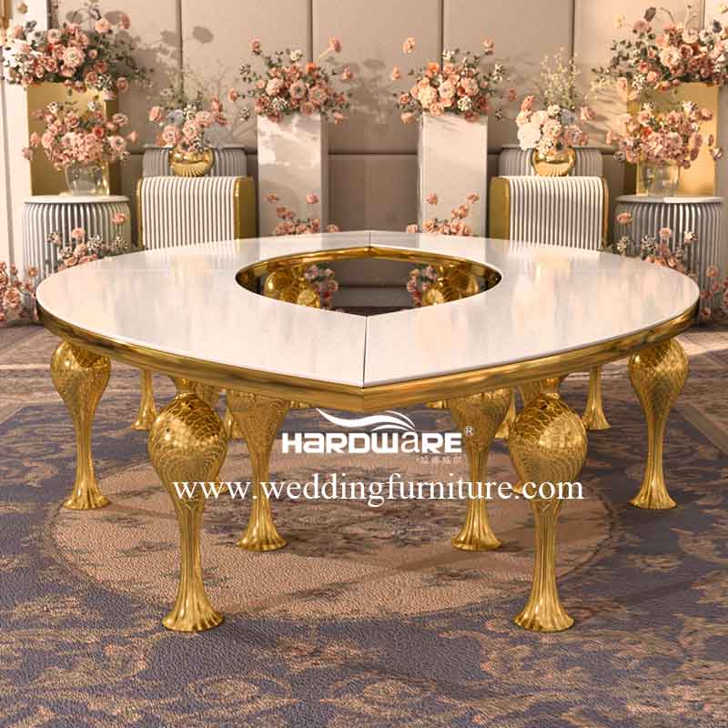 Top table wedding curved table set of 2