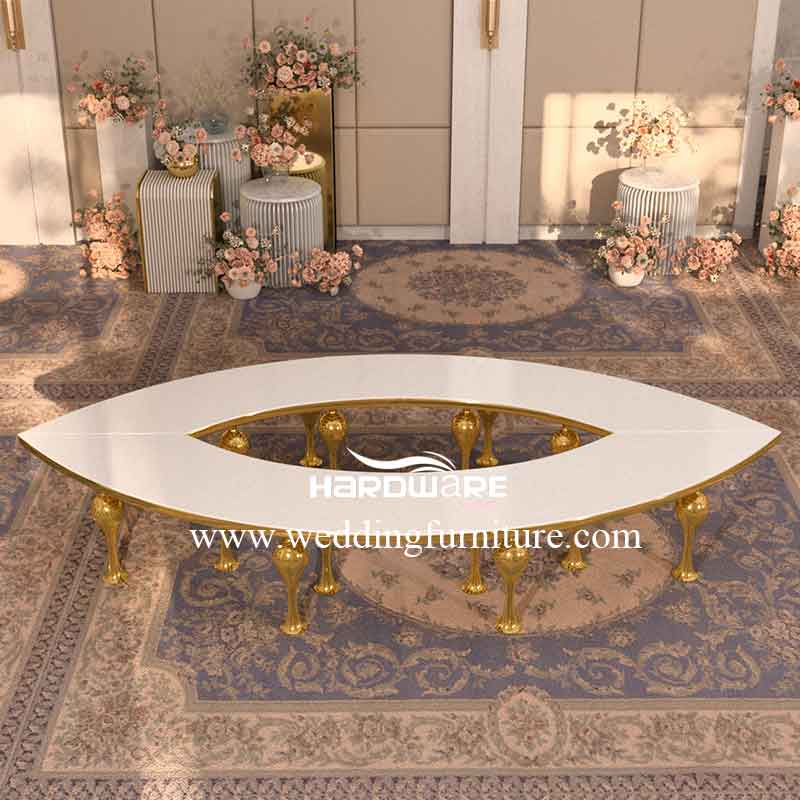 Top table wedding curved table set of 2