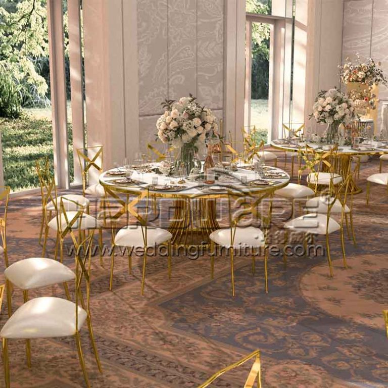 Round tables for events dinner 10 seater-Wedding Furniture