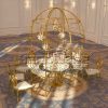 Dome wedding table curved shape with decoration