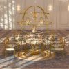 Dome wedding table curved shape with decoration