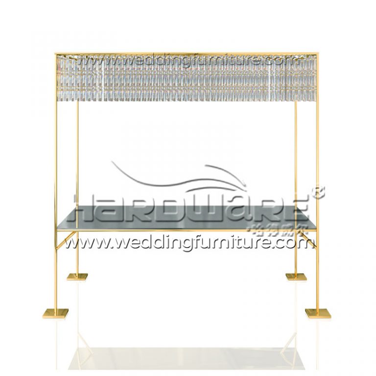 Round Dome Table With Crystal For Wedding -Wedding Furniture