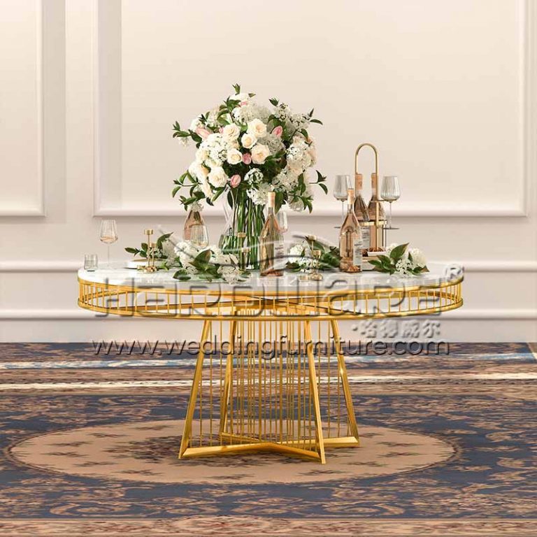 Event Table Wire Design Metal Base For Weddings