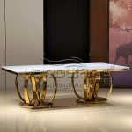 Formal Table for Weddings Two Metal Base Design